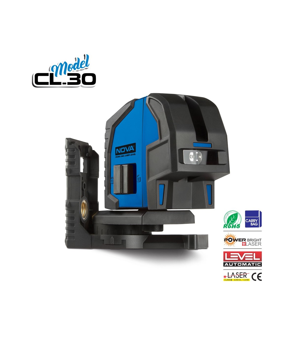 بررسی و خرید تراز لیزری 2 خطی نووا مدل NTL2661 مدل Class I-ابزار تحسین